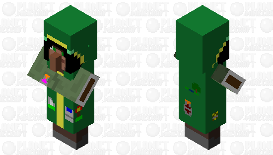 aldeano pantanoso blindado Minecraft Mob Skin
