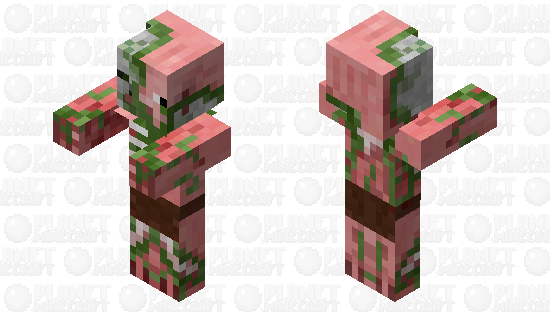 Zombie Pigman Mob Skin with Old Textures Minecraft Mob Skin