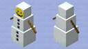 smiling snowman Minecraft Mob Skin