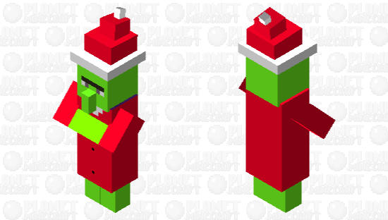 The Grinch Minecraft Mob Skin