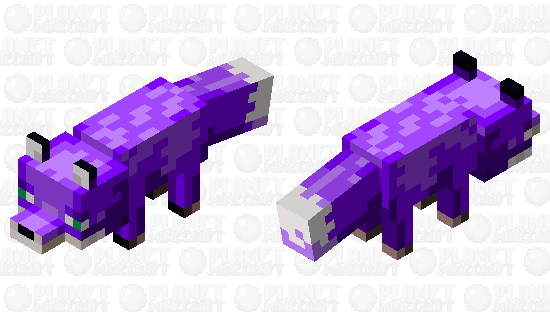 Grape Fox Minecraft Mob Skin