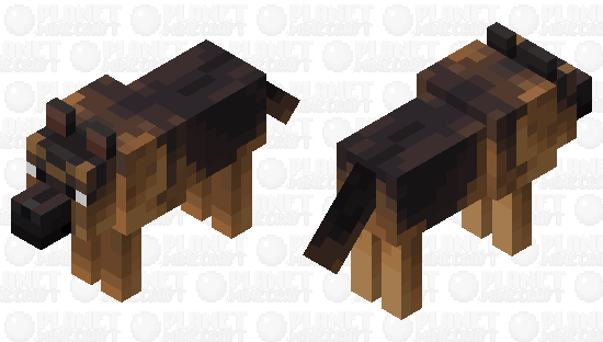 German shepherd Minecraft Mob Skin