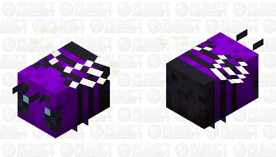 Purple Bee Minecraft Mob Skin