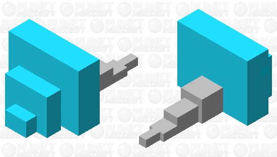 blue raspberry DumDum Minecraft Mob Skin