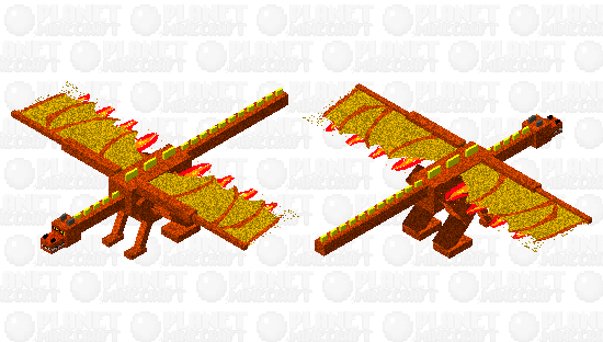 flame dragon Minecraft Mob Skin