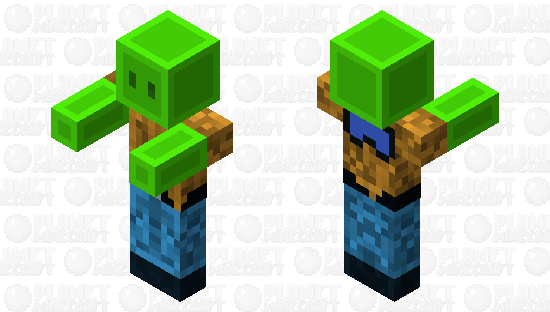 Slime Zombie Minecraft Mob Skin