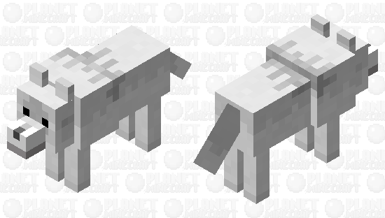 pale white wolf Minecraft Mob Skin