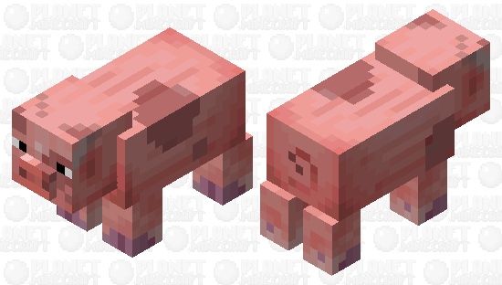 Pig but i edited the textures Minecraft Mob Skin