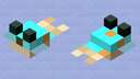 baby blue puffer fish Minecraft Mob Skin