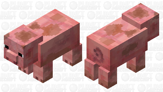 Muddy Pig (Wide Eyes) Minecraft Mob Skin