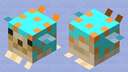 medium blue pufferfish Minecraft Mob Skin