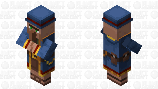 Classic Wandering Trader Minecraft Mob Skin
