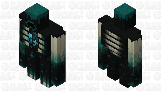 Warden Minecraft Mob Skin