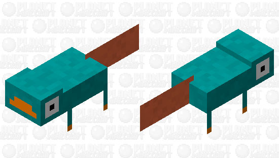 Perry the Platypus Minecraft Mob Skin