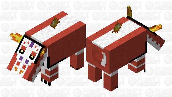 Skeledirge Hoglin Minecraft Mob Skin