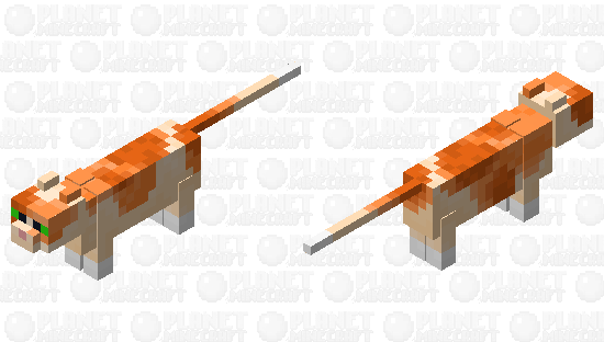 Orange Calico Cat Minecraft Mob Skin