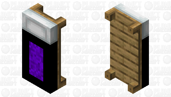Bed - Nether Portal Minecraft Mob Skin