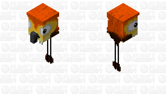 Wire-tailed manakin Minecraft Mob Skin