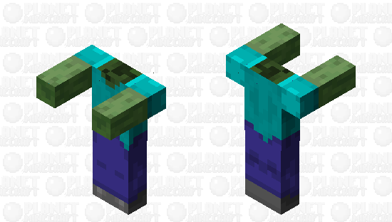 Headless Zombie Minecraft Mob Skin