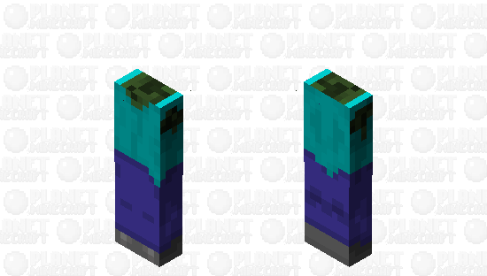 Headless and Armless Zombie Minecraft Mob Skin