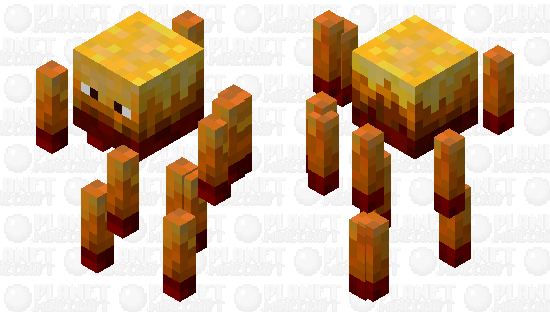 netherrack flame blaze Minecraft Mob Skin