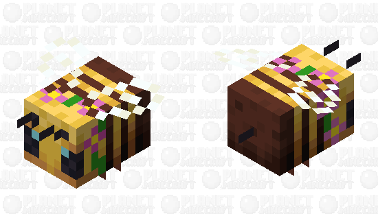 Flower Bee Minecraft Mob Skin
