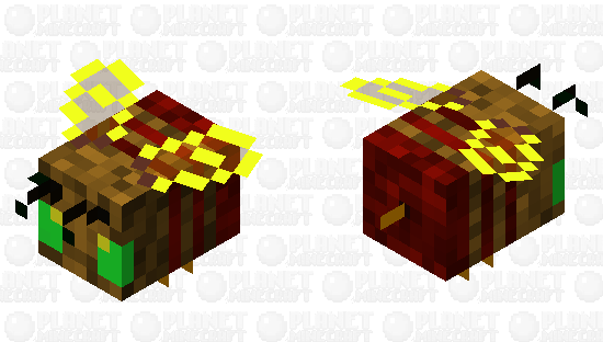 Infected Dredge Bee Minecraft Mob Skin