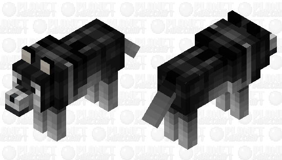 Siberian Husky Minecraft Mob Skin