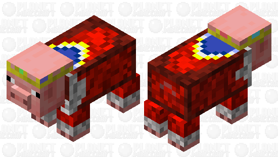 Technoblade pig Minecraft Mob Skin