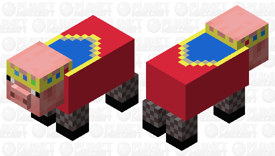 Technoblade Pig v2 (R.I.P. TECHNOBLADE) Minecraft Mob Skin