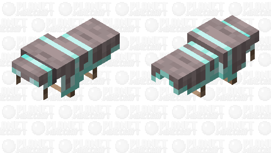 Diamond Encrusted Wolf Armor Minecraft Mob Skin