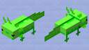 Emerald Axlotle Minecraft Mob Skin