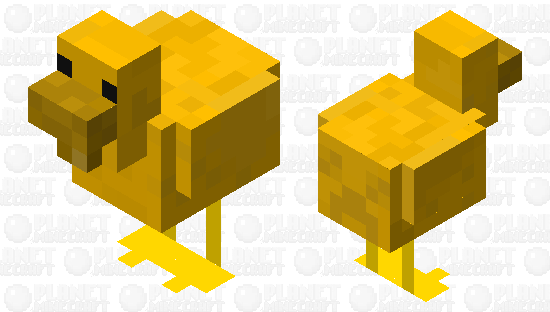 Golden Chicken Minecraft Mob Skin