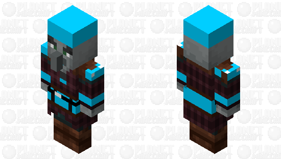 Armored Pillager Diamond Minecraft Mob Skin