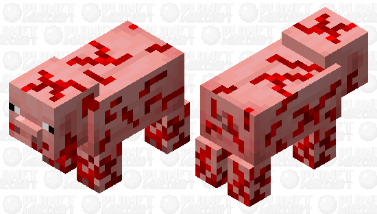 bloody pig Minecraft Mob Skin