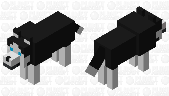 Husky Wolf Minecraft Mob Skin
