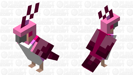 Cherry parrot Minecraft Mob Skin