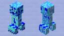 Icy Wavey Blue Creeper Named HDMI64.3 Minecraft Mob Skin