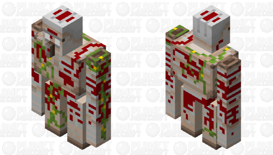 Cursed iron Golem Minecraft Mob Skin