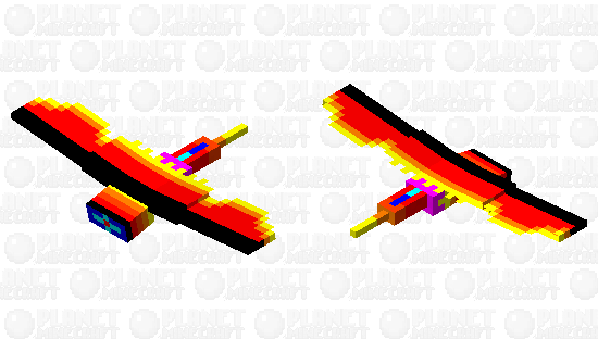 fire phantom with laser eye Minecraft Mob Skin