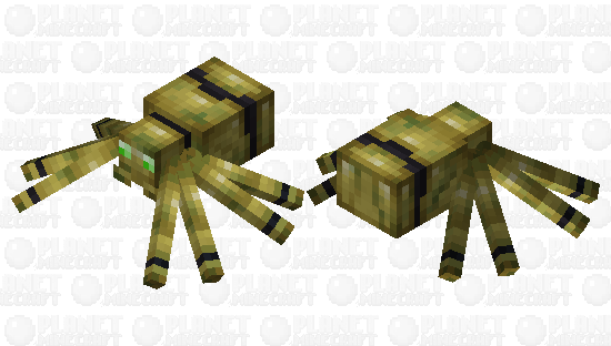 Weathered Steampunk Robot Spider Minecraft Mob Skin