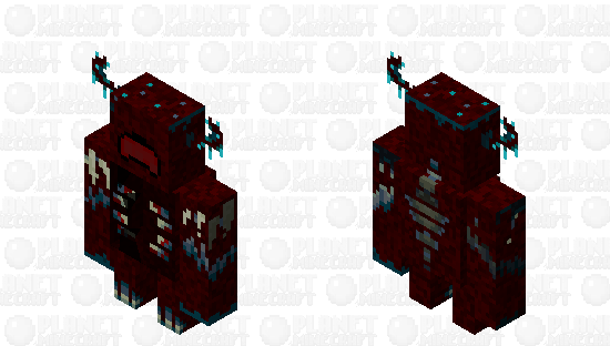 Dark Blood Warden Minecraft Mob Skin