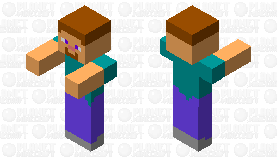 Zombie Steve Minecraft Mob Skin