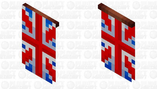United Kingdom flag cape hive styled Minecraft Mob Skin