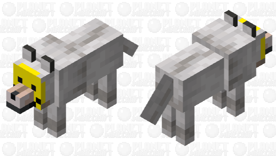 smileing wolf Minecraft Mob Skin