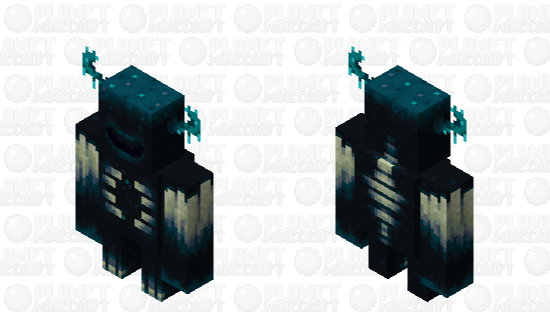 Happy Warden Minecraft Mob Skin