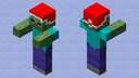 Santa Skeleton Minecraft Mob Skin