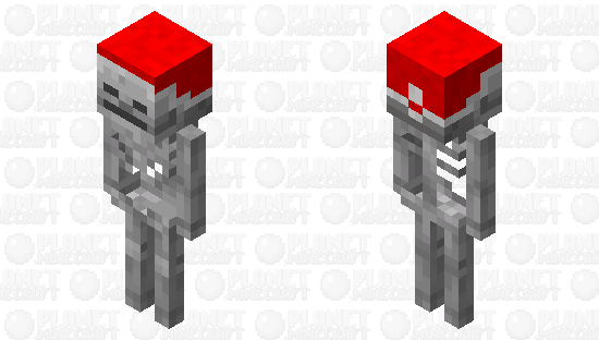 Santa Skeleton Minecraft Mob Skin