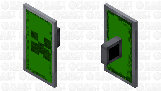 Creeper Shield Minecraft Mob Skin