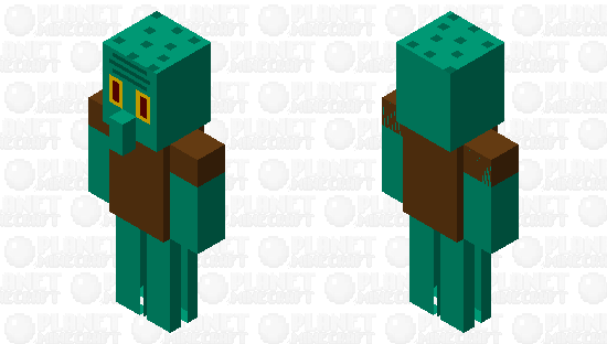 Squidward Minecraft Mob Skin